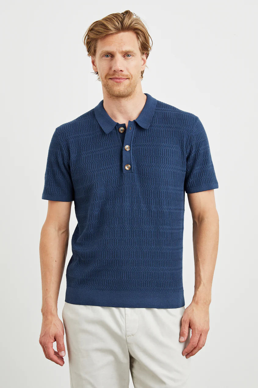 Nathan Polo Shirt - Peterson Blue