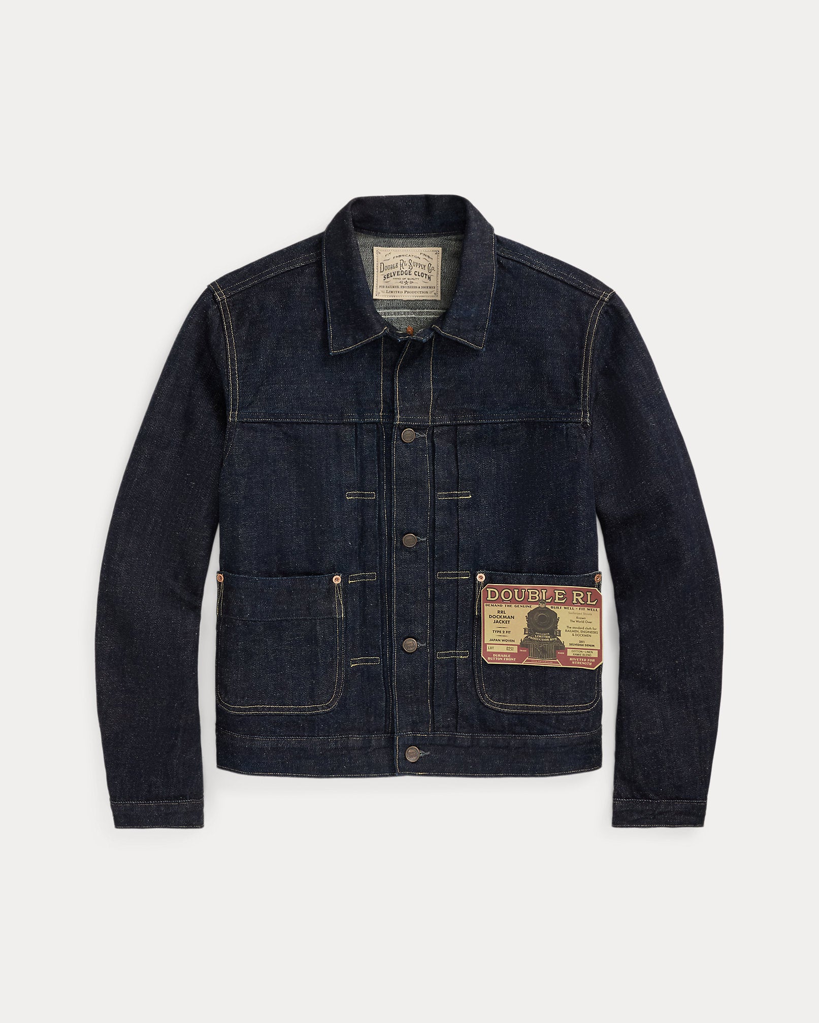 RRL Limited-Edition Embroidered Denim Jacket